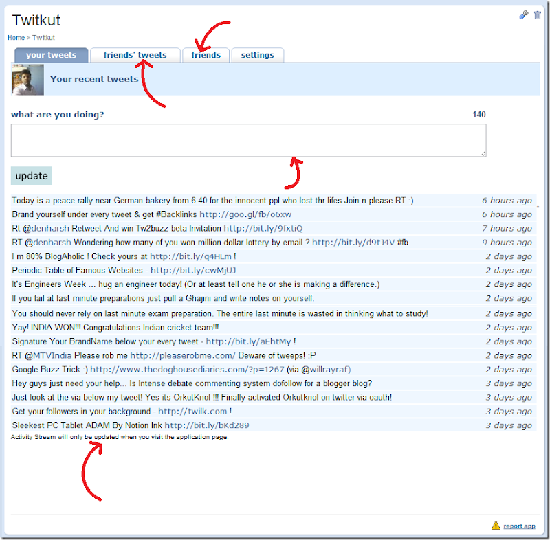 Update Your Twitter Account from Orkut via TwitKut! | OrkutKnol.TK